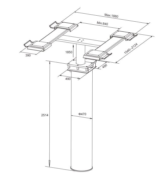 HOTON single post lift series